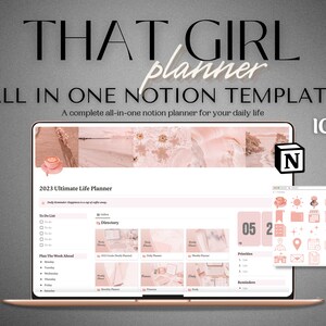 PLR Notion Template 2024 Aesthetic Planner Daily Notion - Etsy