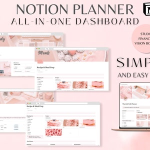PLR Notion Template 2024 Aesthetic Planner Daily Notion - Etsy