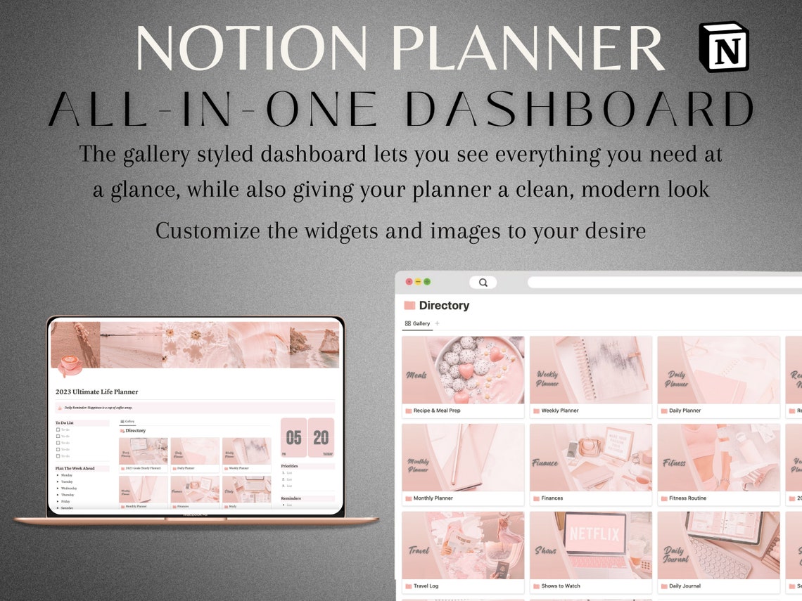 PLR Notion Template 2024 Aesthetic Planner Daily Notion - Etsy