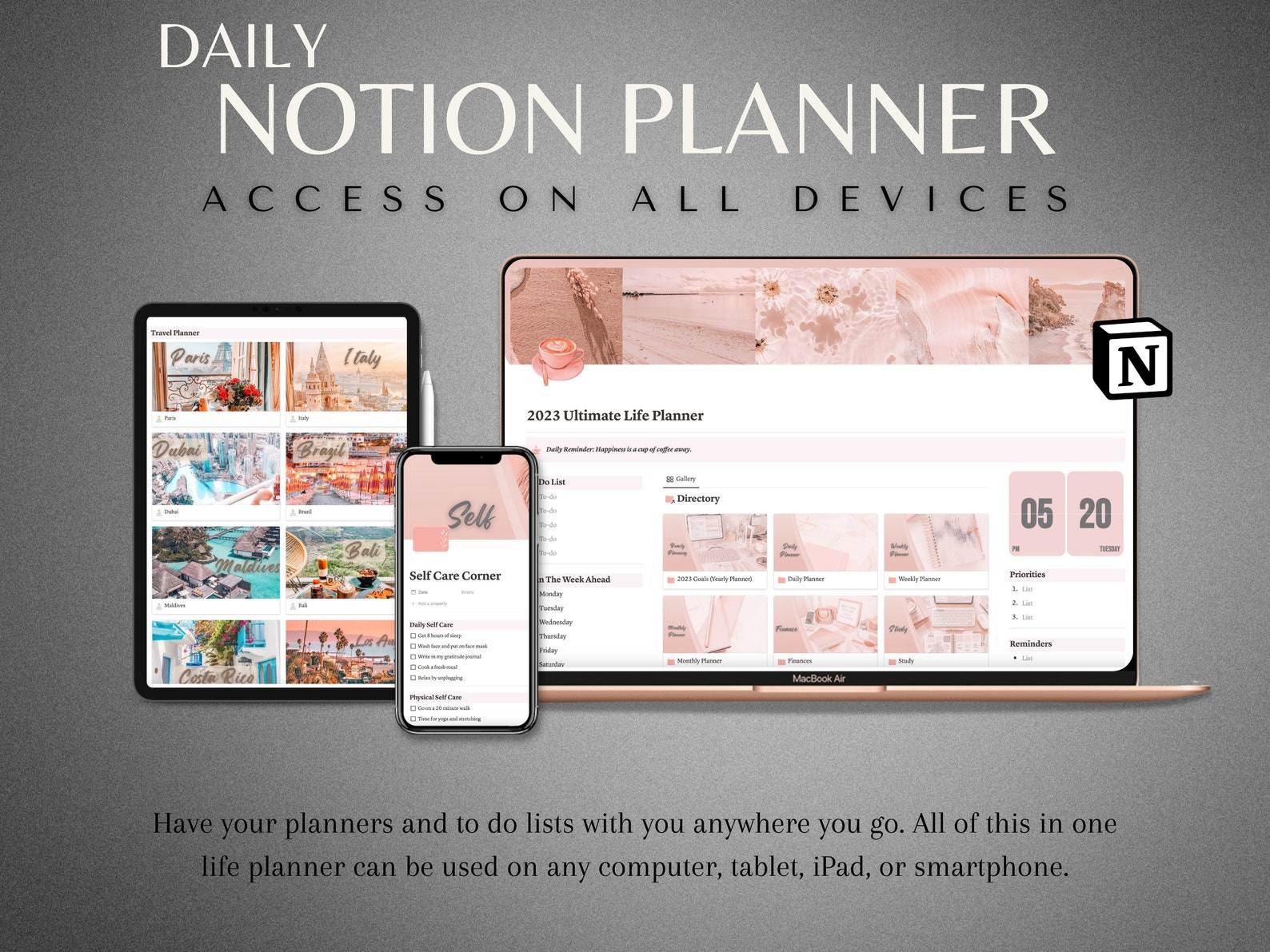 PLR Notion Template 2024 Aesthetic Planner Daily Notion - Etsy