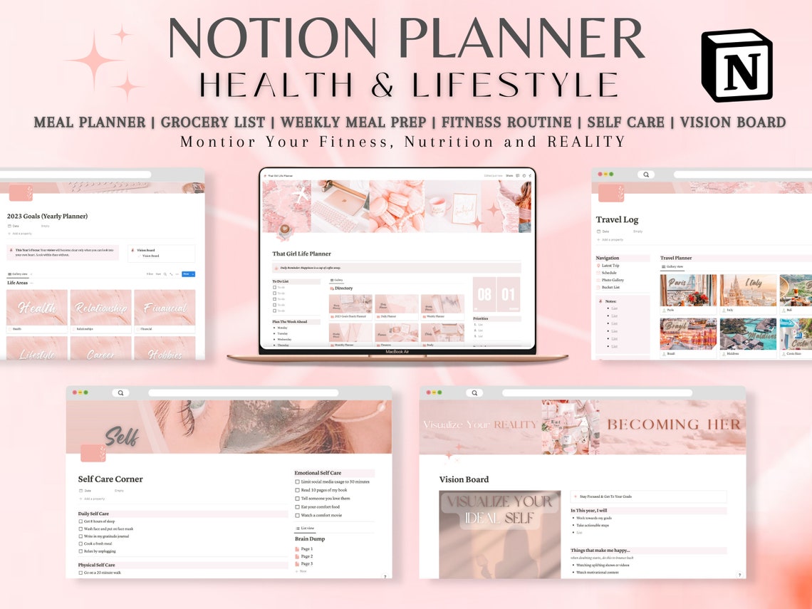 PLR Notion Template 2024 Aesthetic Planner, Daily Notion Planner ...