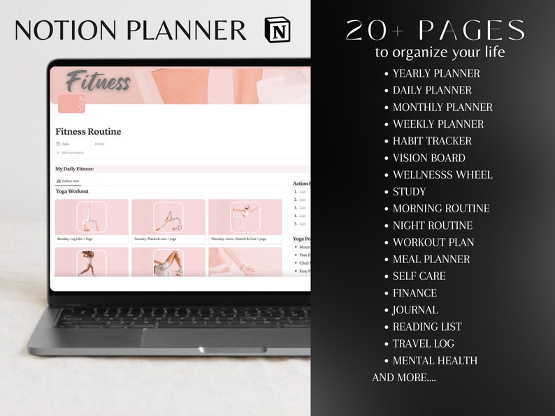 PLR Notion Template 2024 Aesthetic Planner, Daily Notion Planner ...