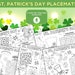 Printable St. Patrick's Activity Placemats Coloring Placemats St Patty ...