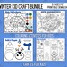Winter Kid Craft Bundle Kids Coloring Pages Kids Activity Pages Color ...