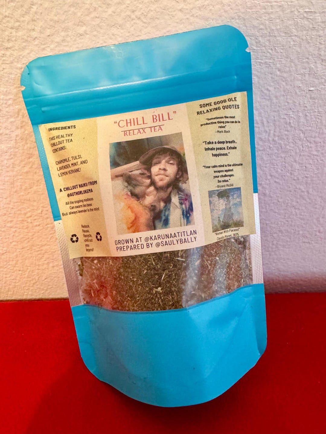 Chill Bill “relax Tea” - Etsy