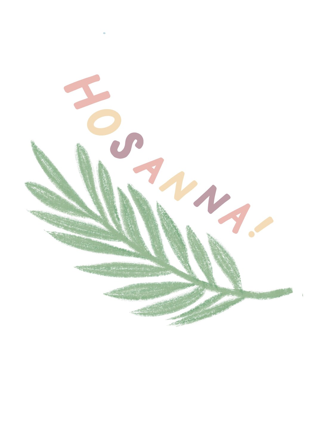 Hosanna Art. Hosanna Digital Print. Easter Art. Easter Print. Easter ...