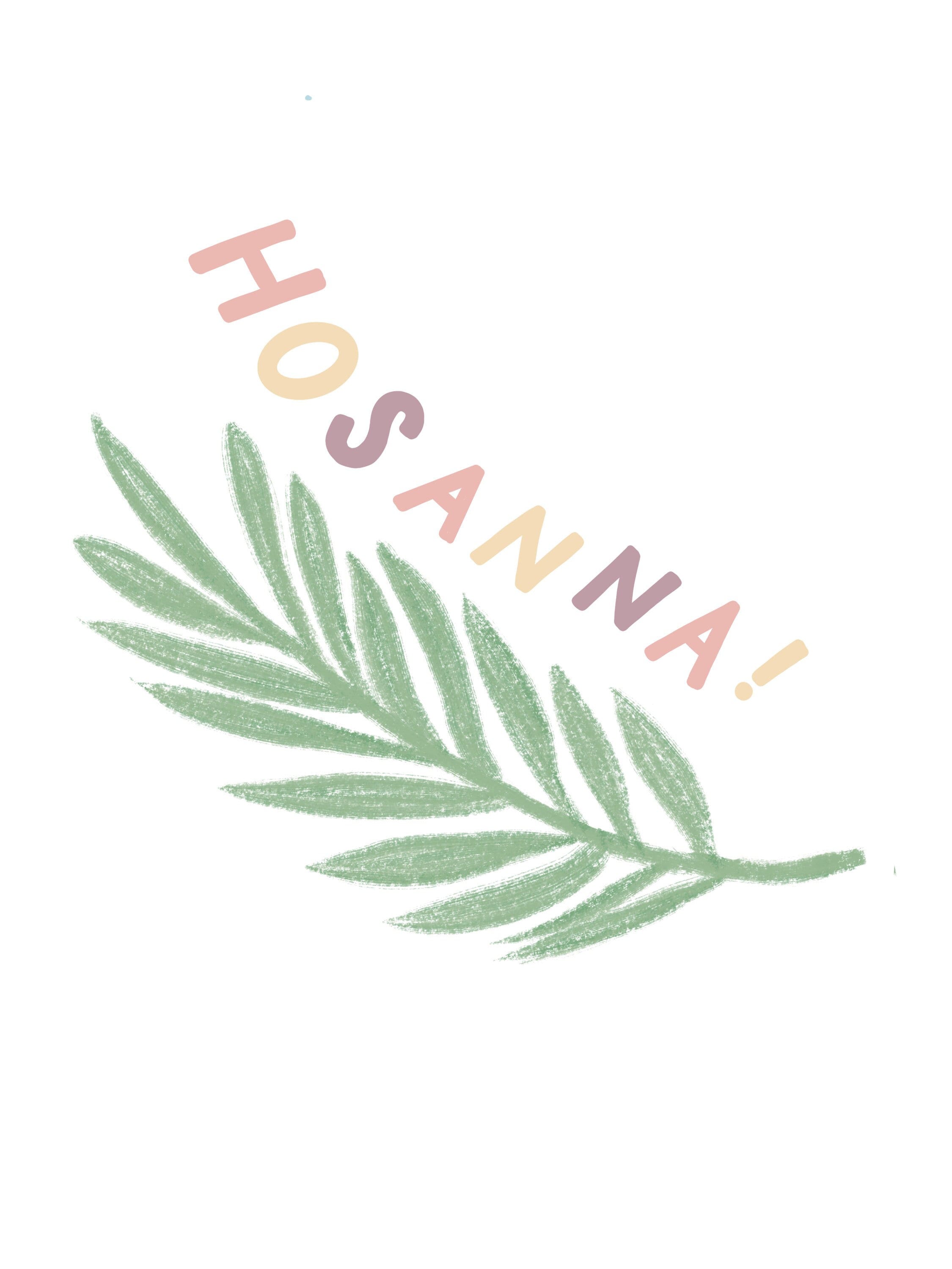 Hosanna Art. Hosanna Digital Print. Easter Art. Easter Print. Easter ...