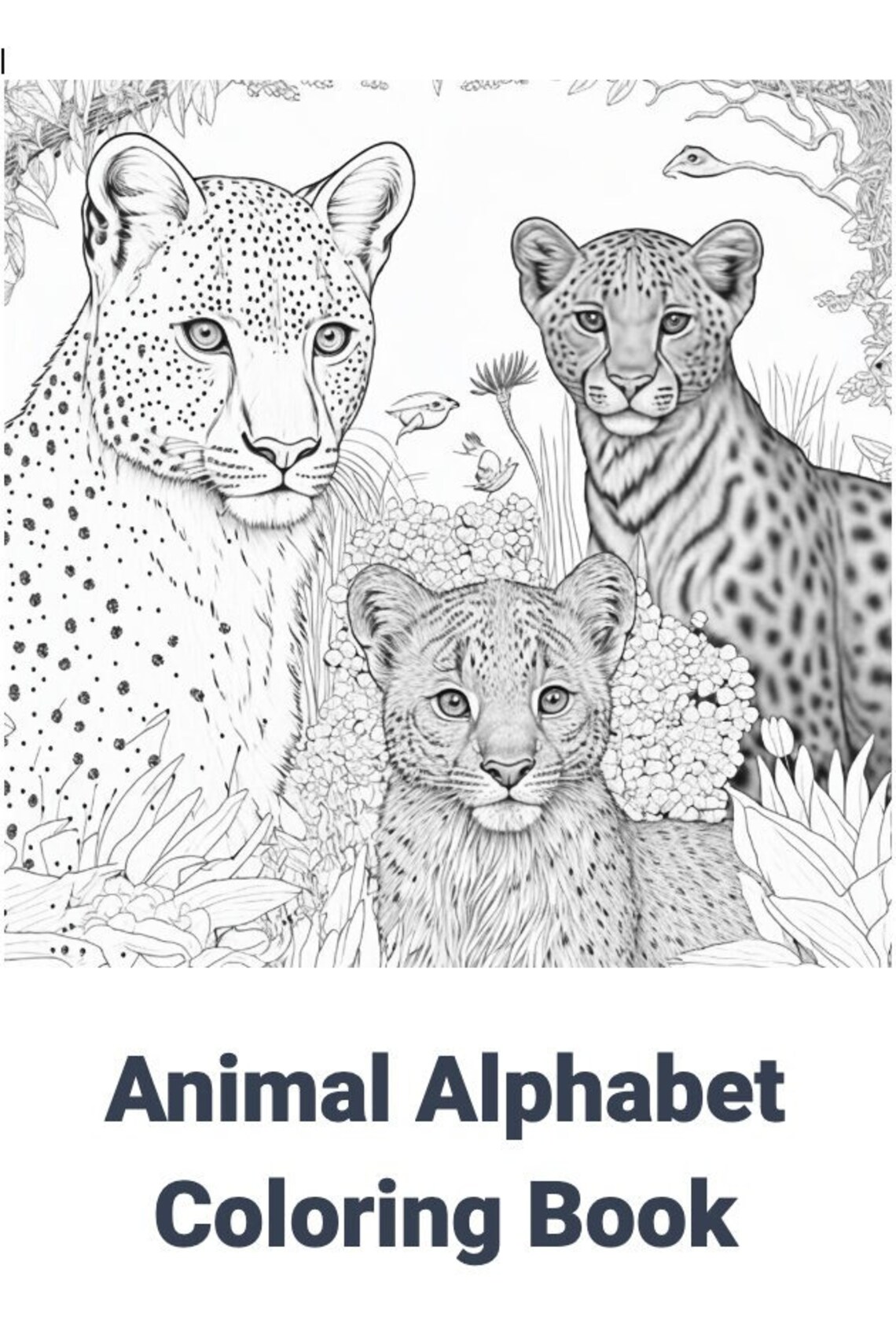 Animal Alphabet Coloring Book a Wildlife Coloring Book, - Etsy