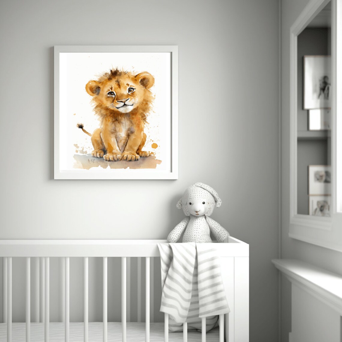 King of the Jungle Print, Lion Nursery Print, Nursery Decor, Nursery ...