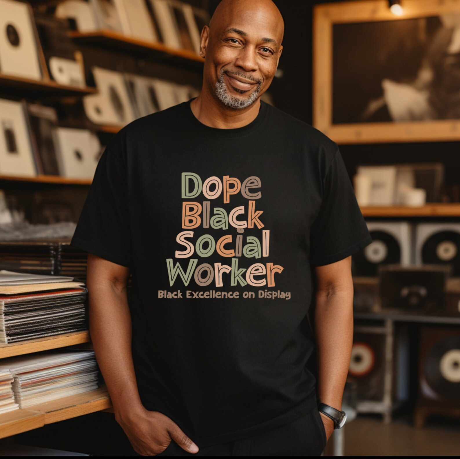 Dope Black Social Worker Shirt, Social Worker, Melanated, Black Men ...
