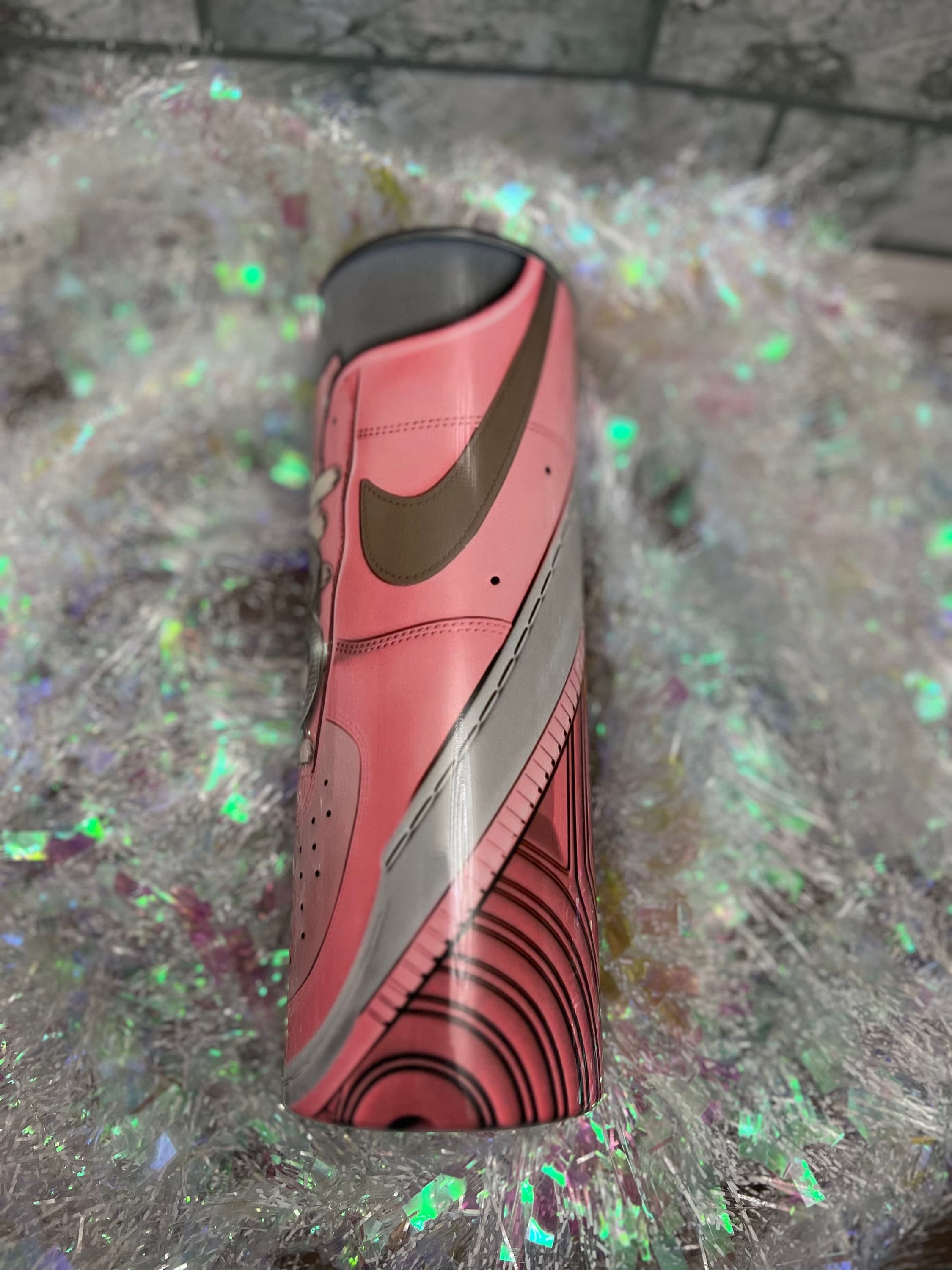 Nike Shoe Tumbler Cup 20oz Tumbler Personalized Letter - Etsy