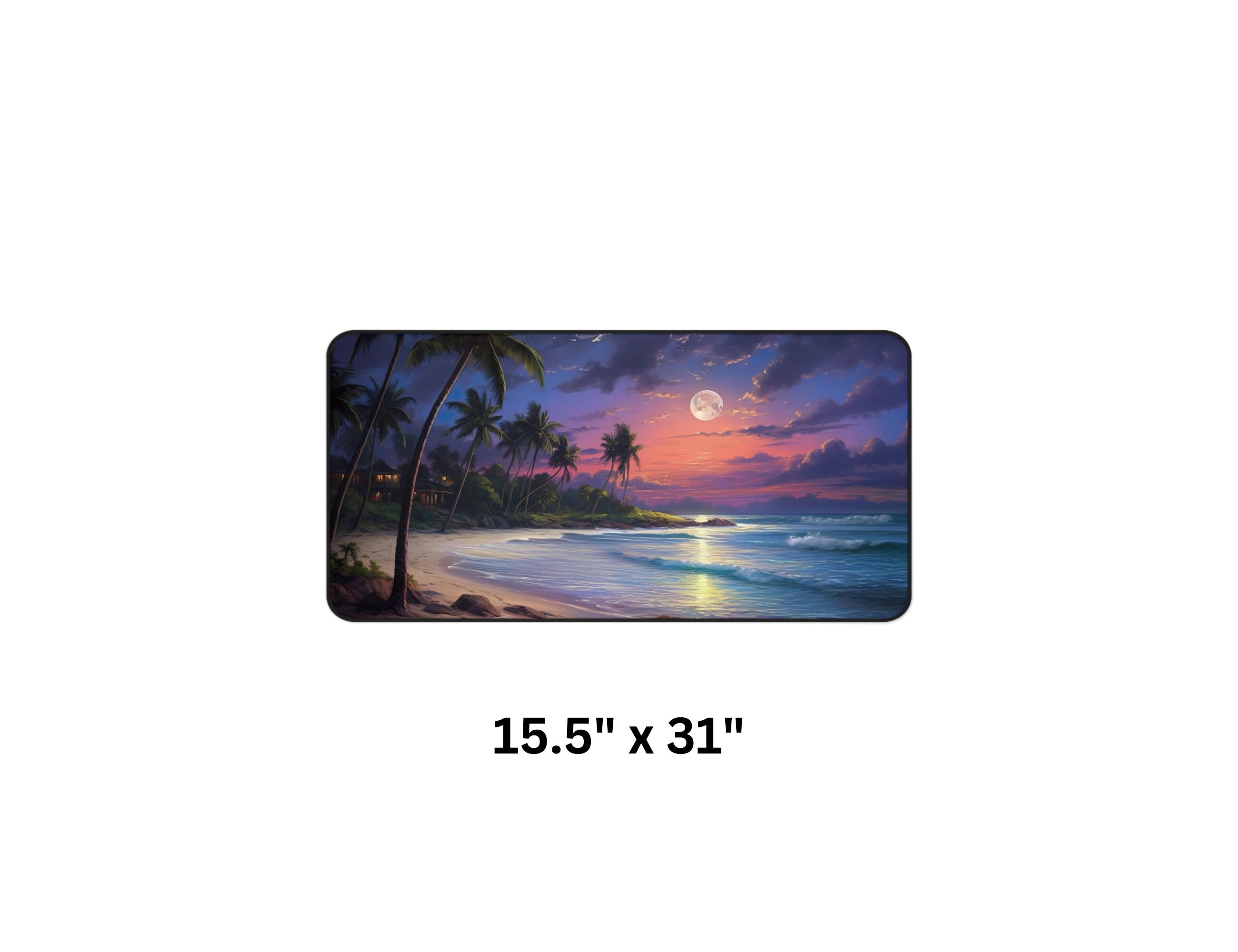 Ocean Beach Desk Mat, Ocean Wave Desk Mat, Beach Mousepad, Computer ...