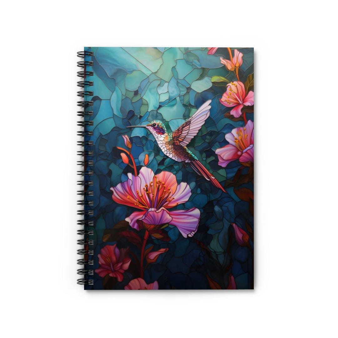 Spiral Notebook, Hummingbird Spiral Notebook, Spiral Notebook With ...