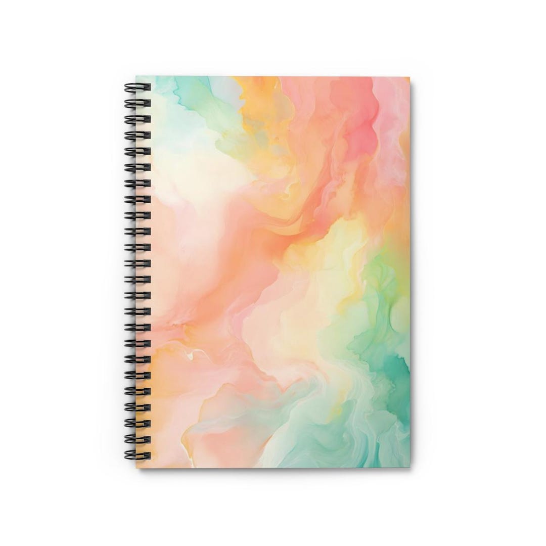 Spiral Notebook, Watercolor Spiral Notebook, Spiral Notebook With ...