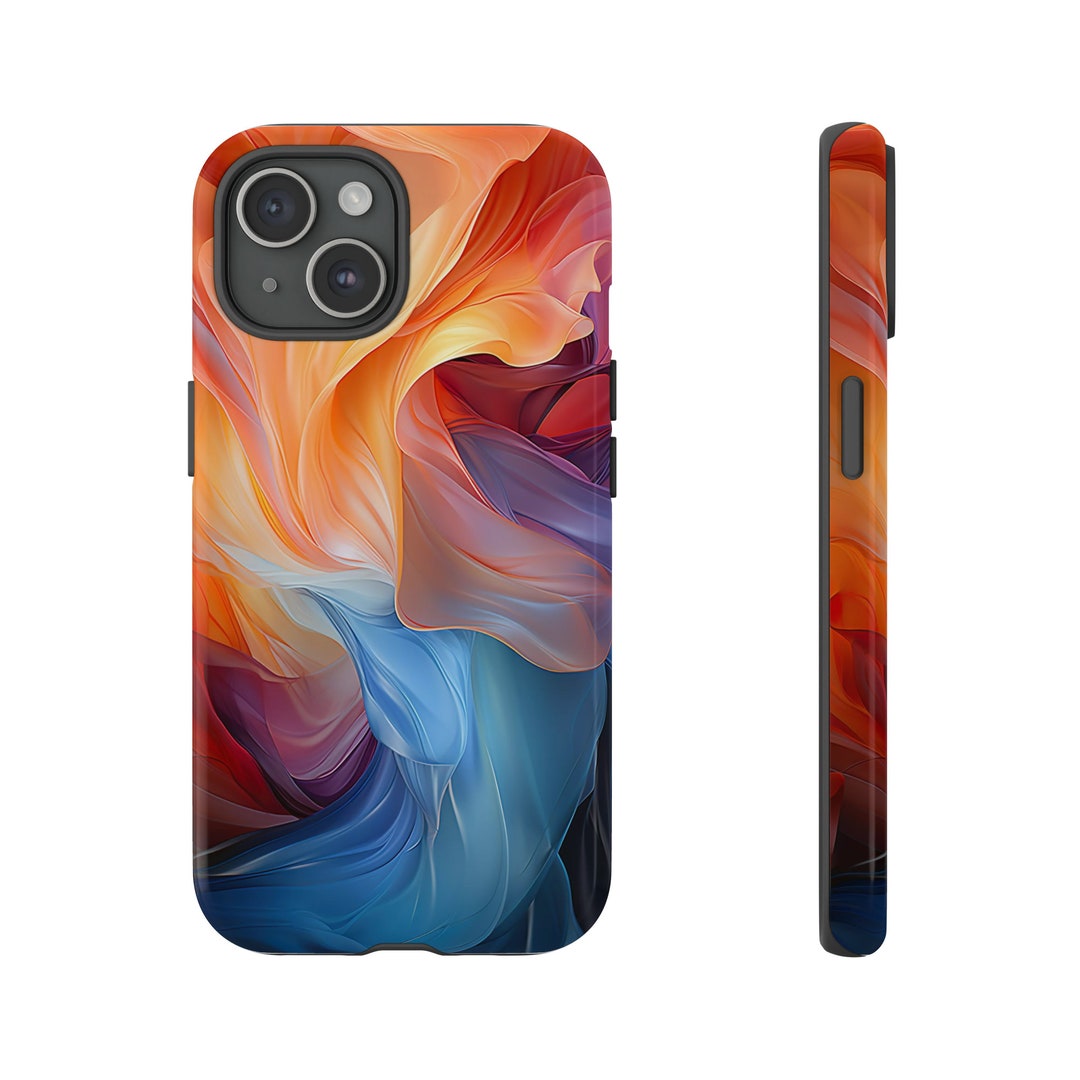 Colorful Abstract iPhone Case, Fluid Abstract iPhone Case, Protective iPhone Case, Tough iPhone ...