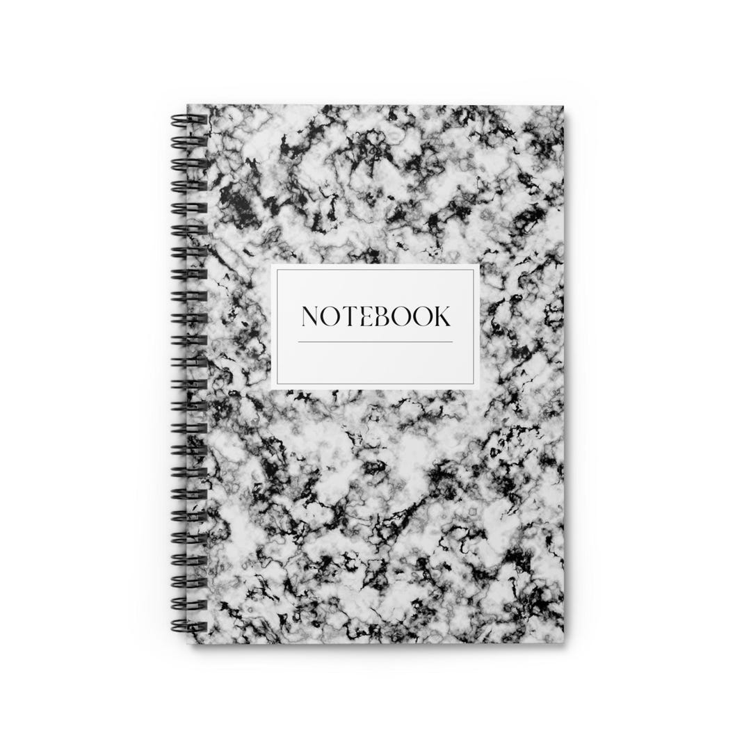 Spiral Notebook, Marble Spiral Notebook, Spiral Marble Notebook ...