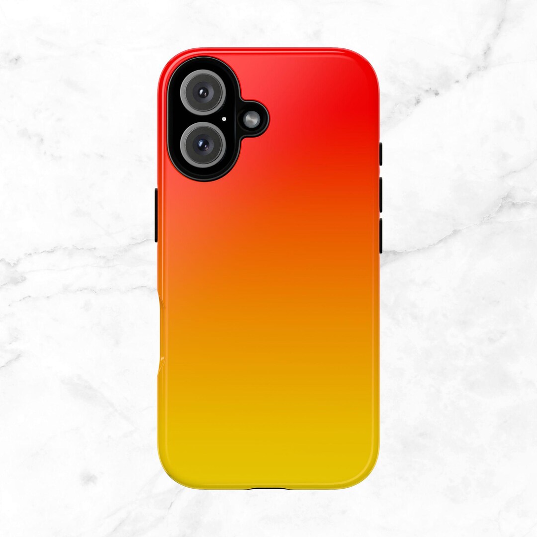 Red Orange Yellow Gradient iPhone Case, Red Orange Gradient iPhone Case ...