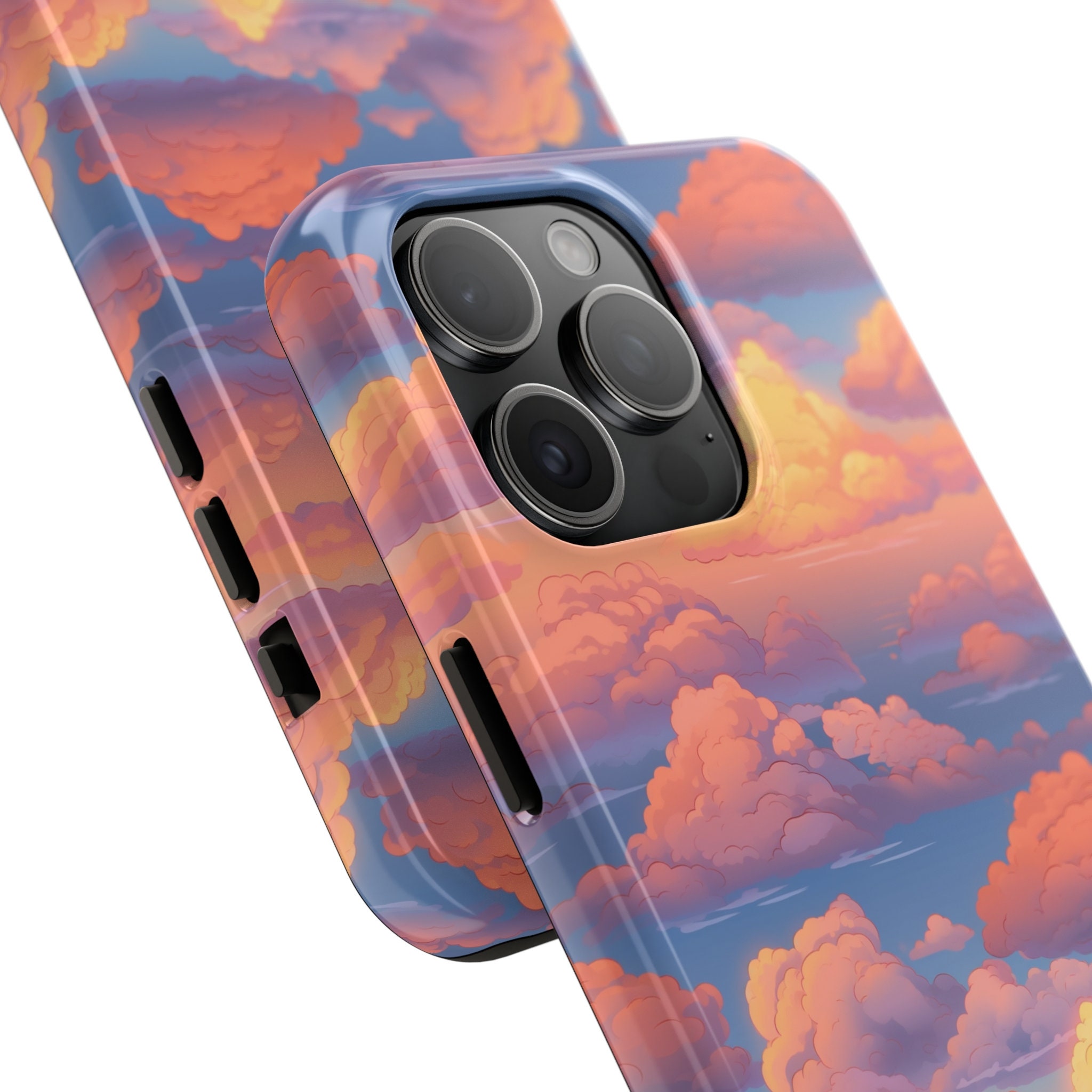 Cloud iPhone Case, Blue Sky and Clouds iPhone Case, iPhone Case With Clouds, iPhone 15, iPhone ...