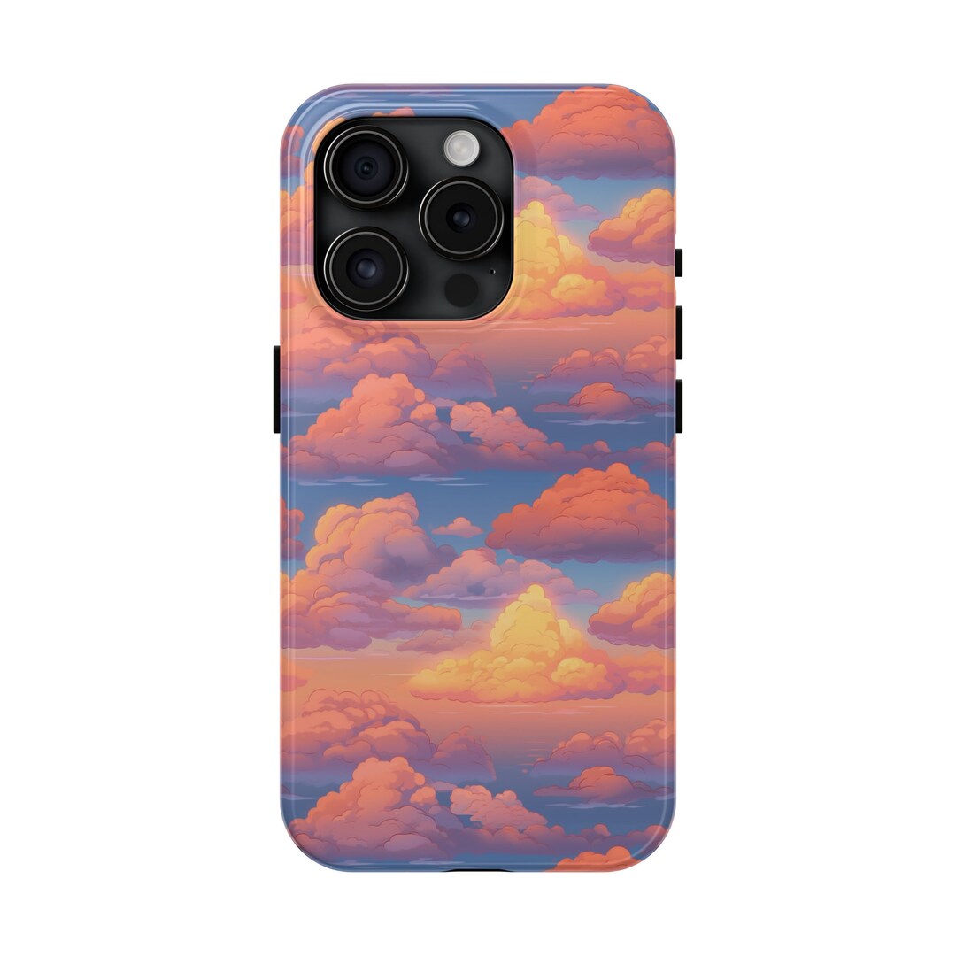 Cloud iPhone Case, Blue Sky and Clouds iPhone Case, iPhone Case With Clouds, iPhone 15, iPhone ...