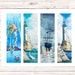 Printable Mermaid Bookmarks,printable Ocean Bookmarks,printable ...