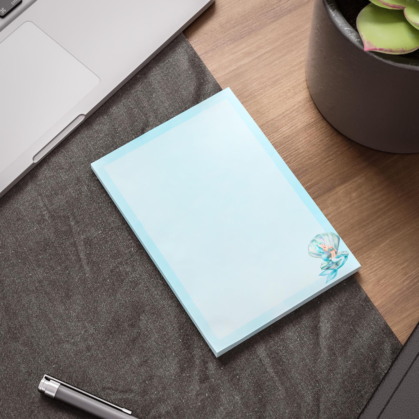 Mermaid Post-it® Note Pads, Blue Post It Notes, Ocean Post It Sticky ...