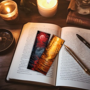 Printable Halloween Bookmarks, Autumn Bookmark Printble, Halloween Fall ...