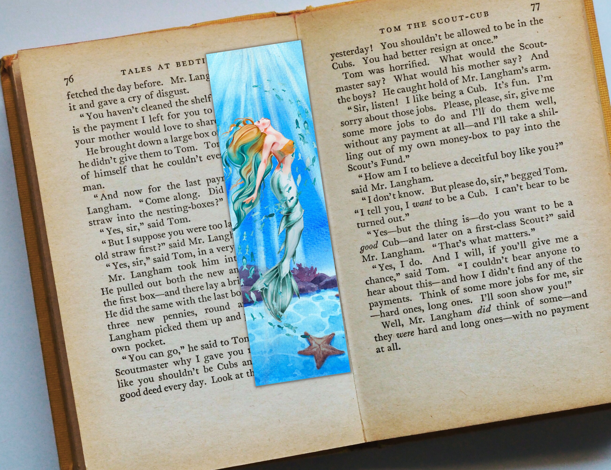 Printable Mermaid Bookmarks,printable Ocean Bookmarks,printable ...