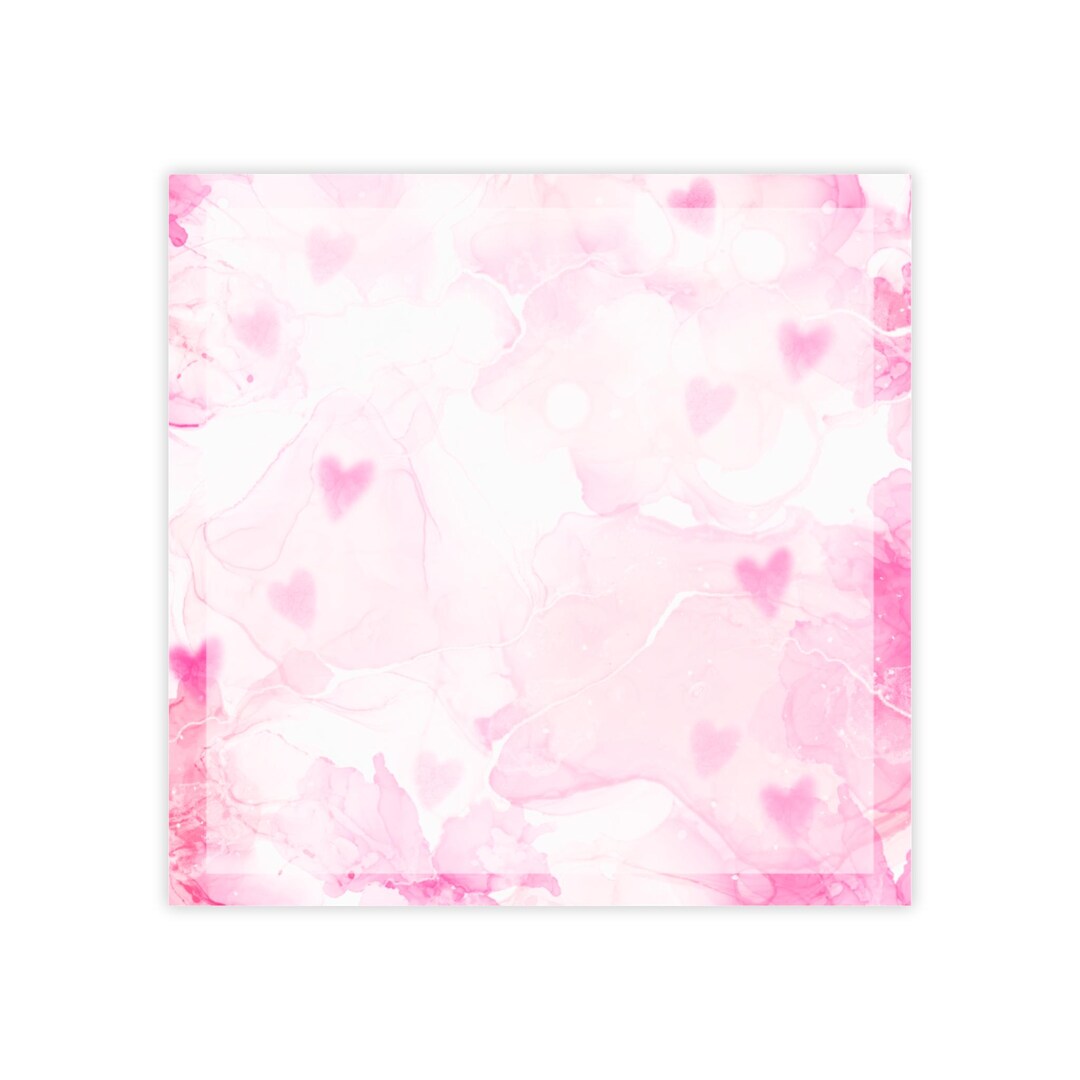 Pink Post-it® Note Pads, Pink Sticky Notes, Sticky Notes With Hearts ...