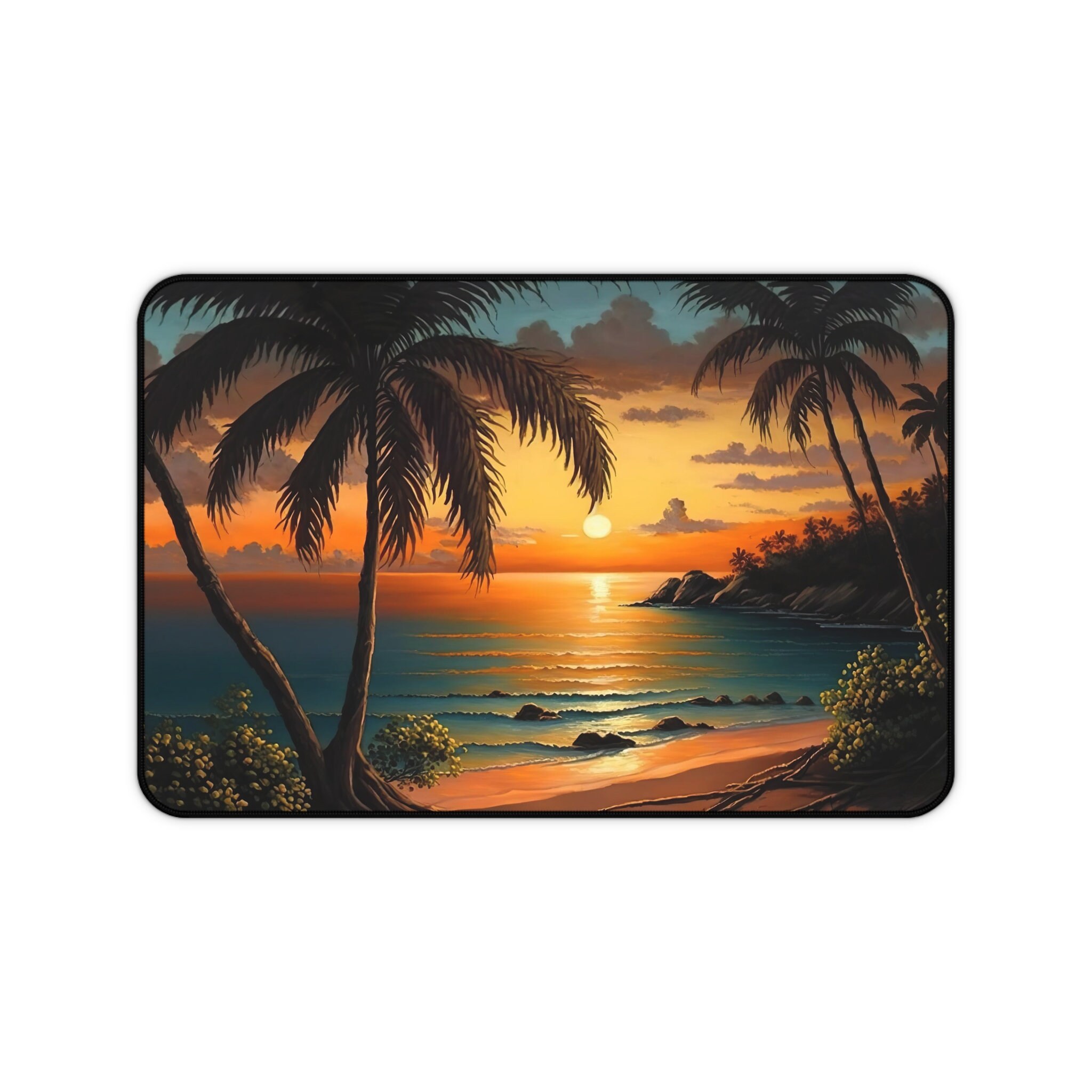 Tropical Beach Desk Mat, Beach Desk Mat, Ocean Desk Mat, Home Mouse Pad ...
