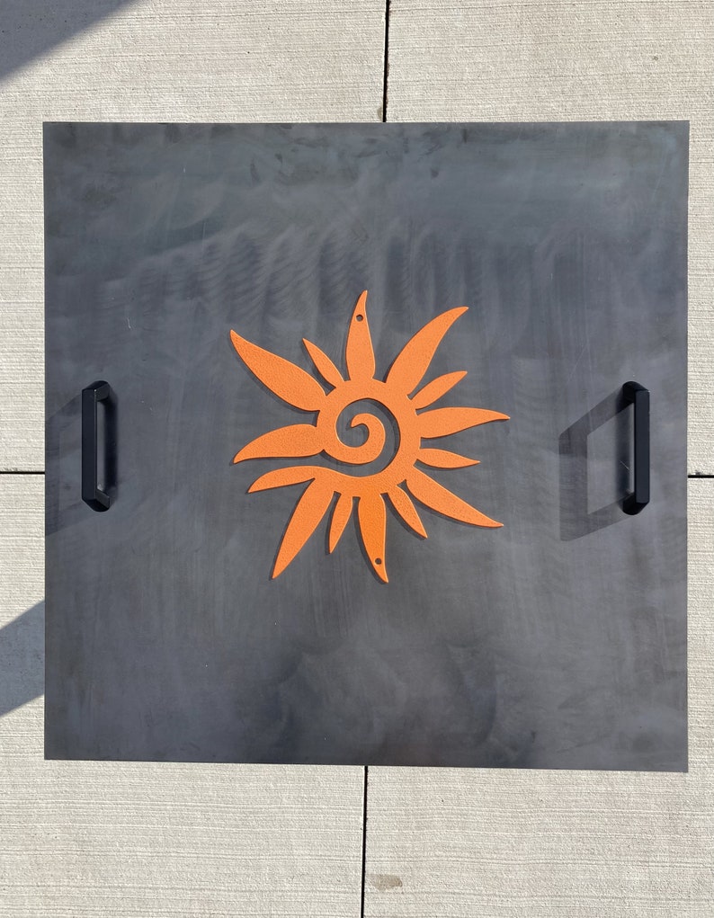 Square Metal Fire Pit Ring Lid Cover - Etsy