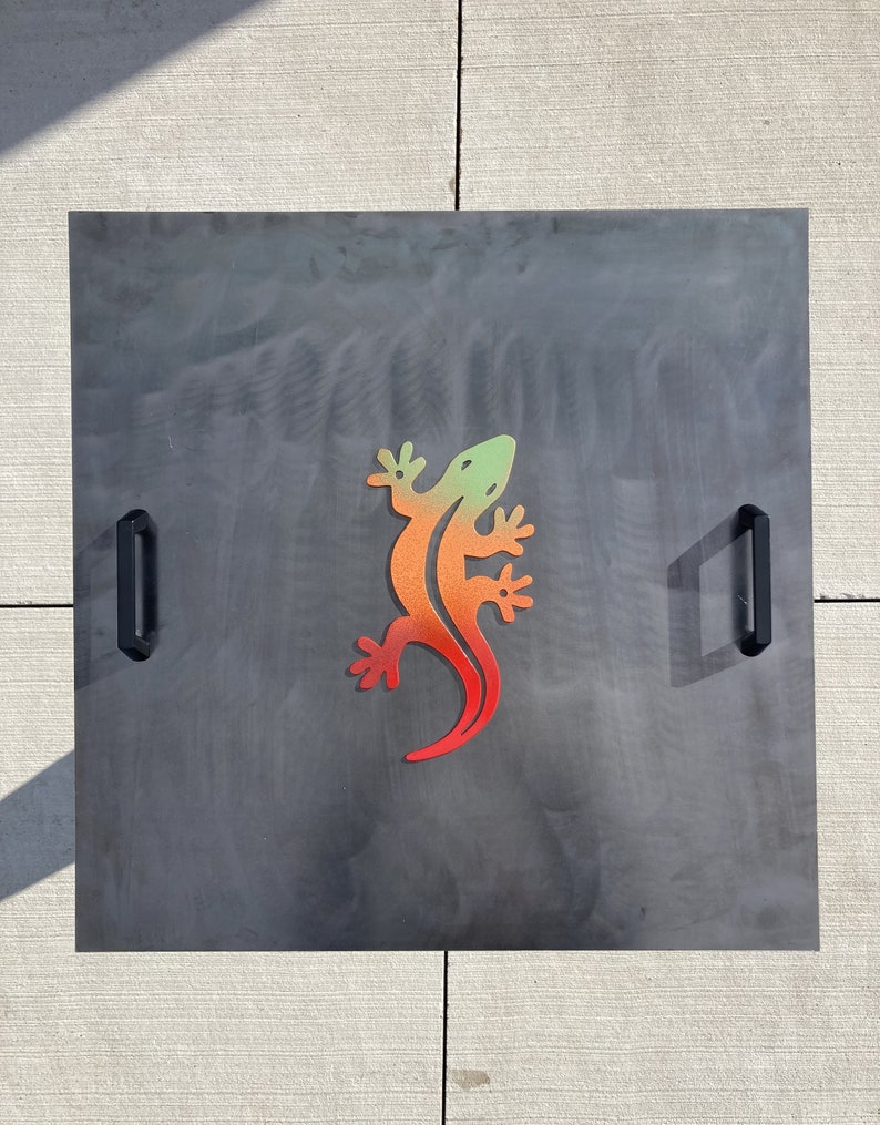 Square Metal Fire Pit Ring Lid Cover - Etsy