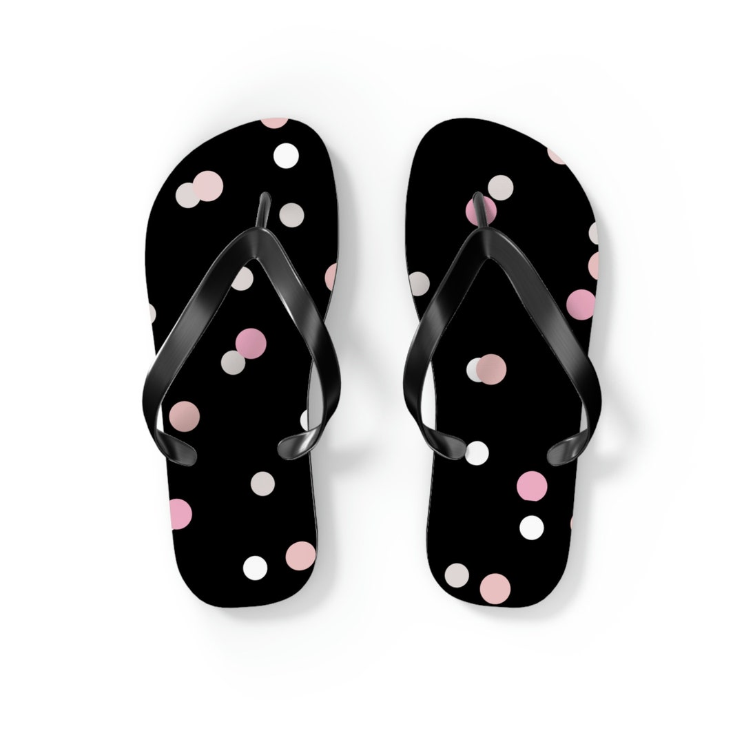 Blush Confetti Dot Flip Flops || Summertime, Flip Flops, Neutral ...