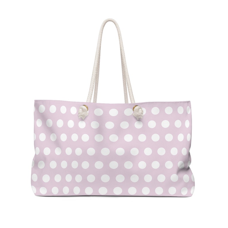 Multiple Colors** || White Polka Dot Hampton Weekender Bag || Weekender ...