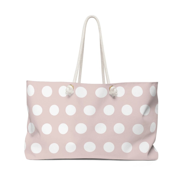 Multiple Colors** || White Polka Dot Hampton Weekender Bag || Weekender ...