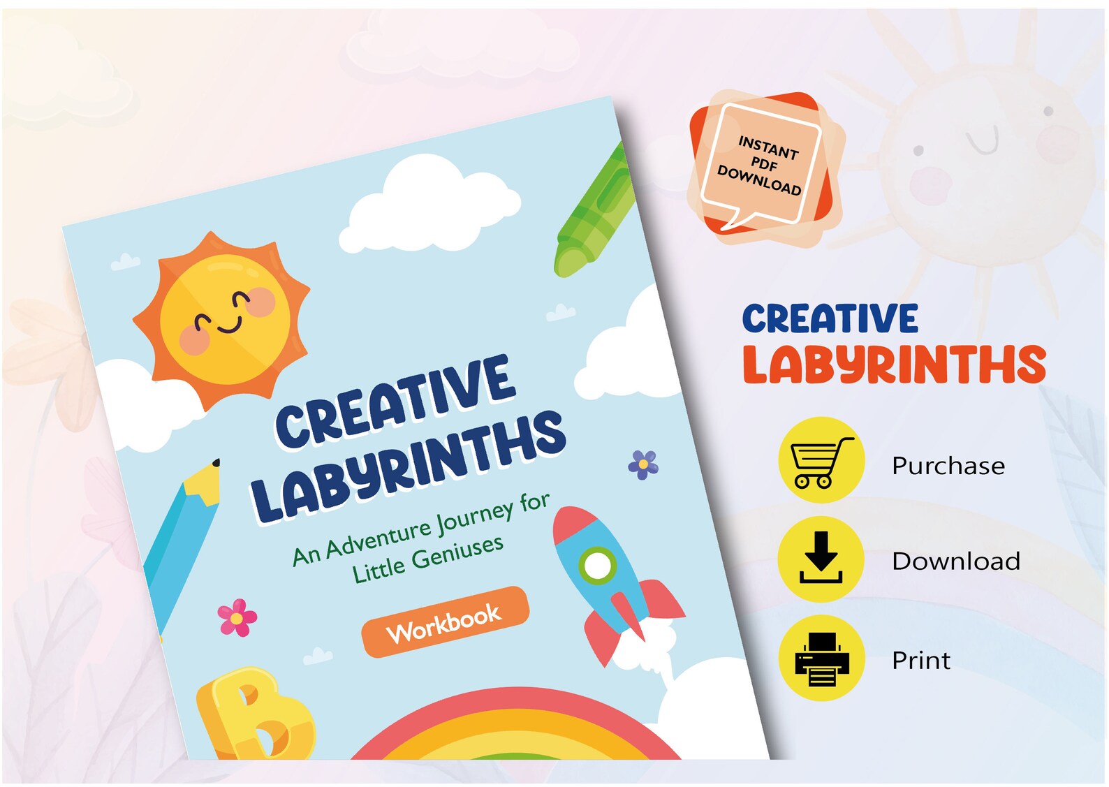 Labyrinth for Childreen / Workbook Labyrinth / Worksheets / School Fun ...