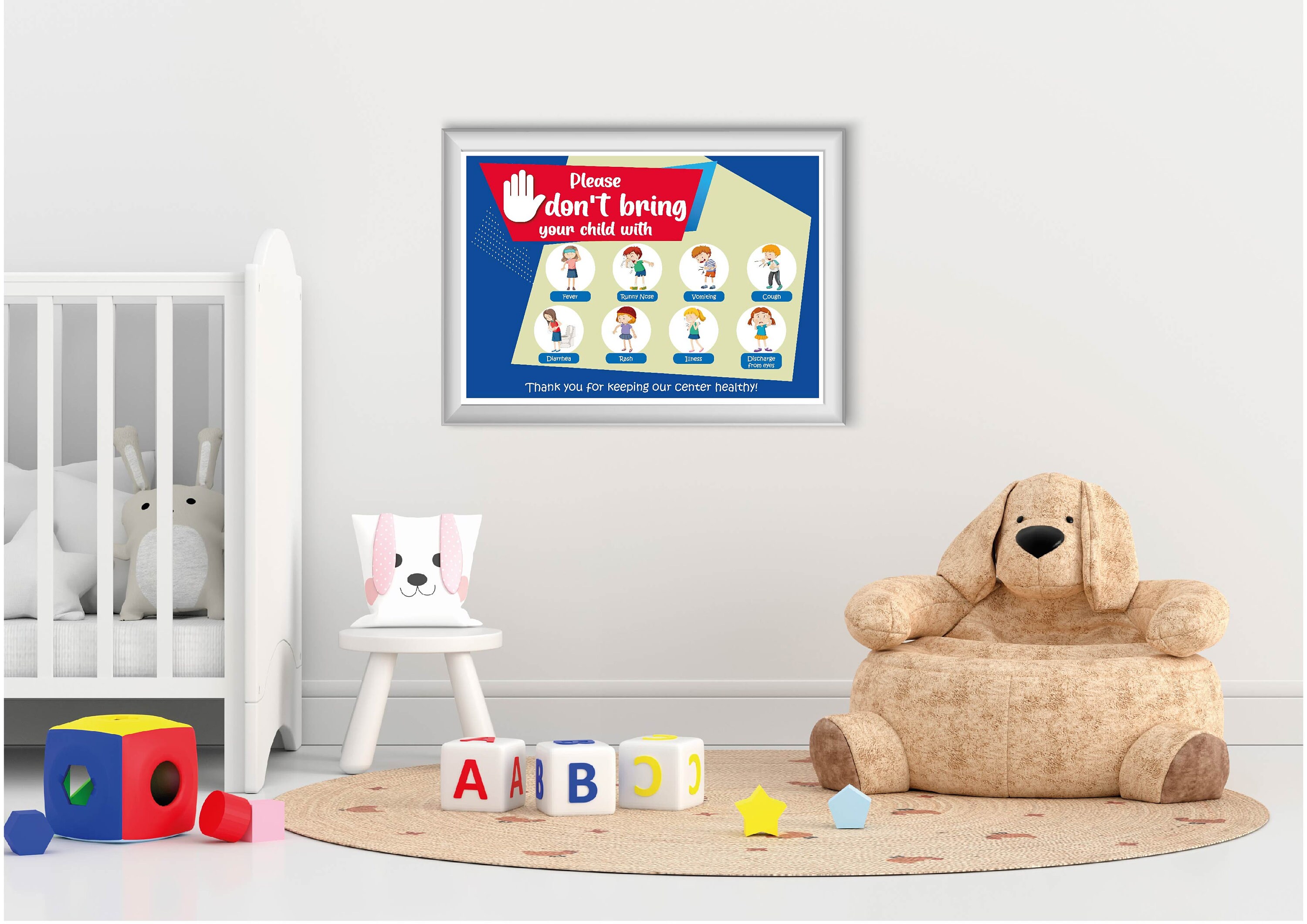 Daycare Sick Policy Poster for Childcare and Daycare - Etsy