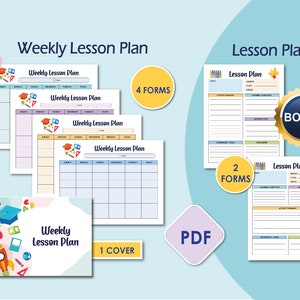 Weekly Lesson Plan Template | Lesson Planner Daily Printable | Lesson ...