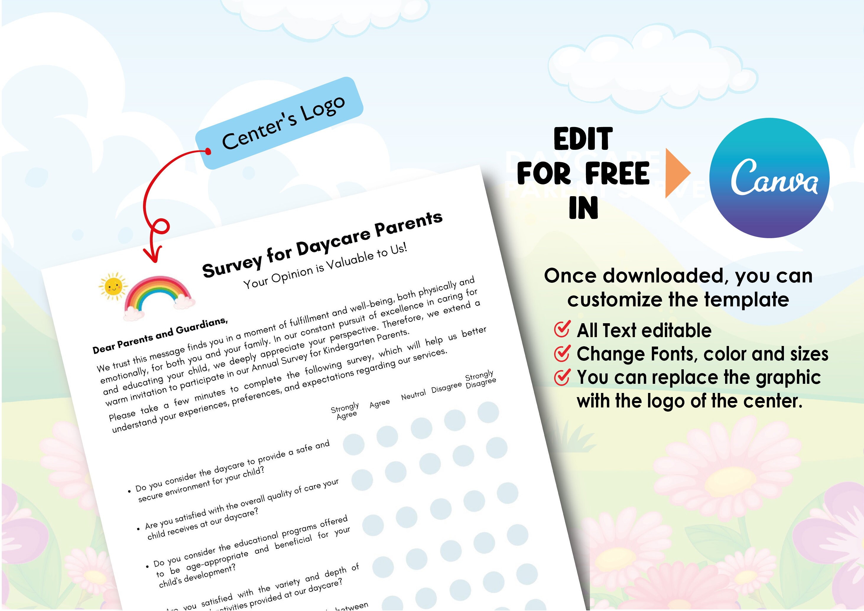 Daycare Parent Survey |parent Communication | Daycare Business ...