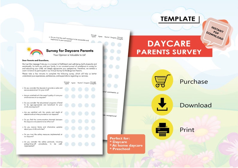 Daycare Parent Survey |parent Communication | Daycare Business ...