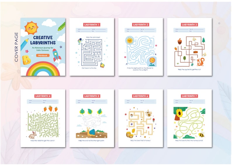 Labyrinth for Childreen / Workbook Labyrinth / Worksheets / School Fun / Learning Activities ...