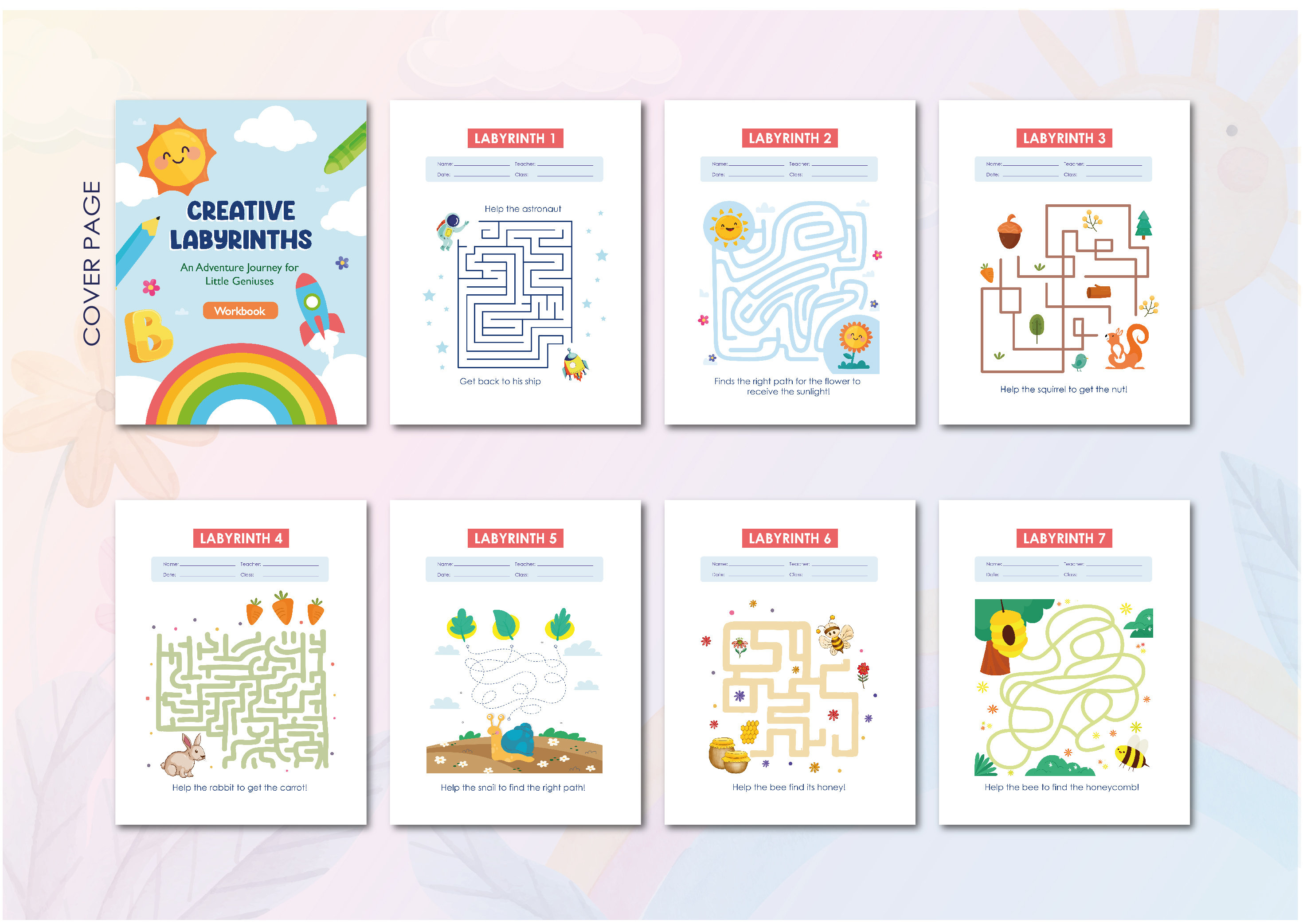 Labyrinth for Childreen / Workbook Labyrinth / Worksheets / School Fun ...