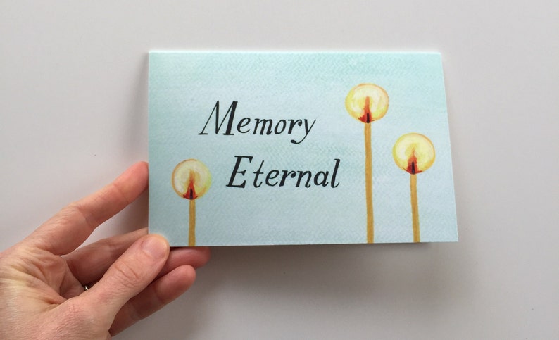 Memory Eternal Greeting Card, Memory Eternal, Condolence Card ...