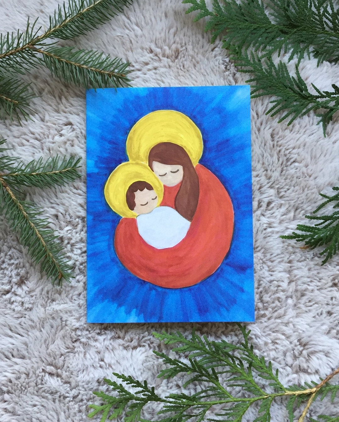 Holy Nativity Christmas Greeting Card, Orthodox Christmas Card ...