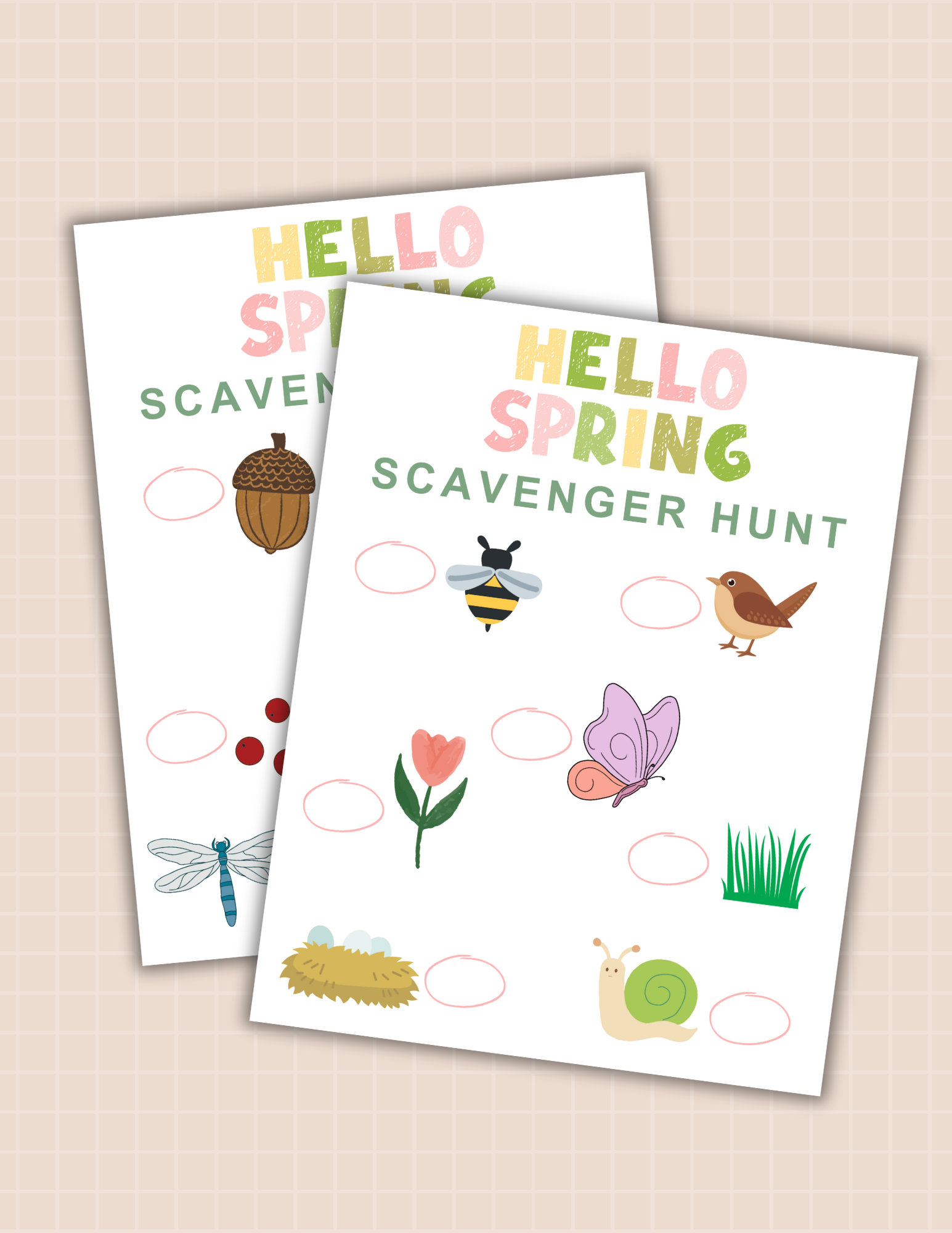 Printable Scavenger Hunt Bundle for Kids Toddler Scavenger Hunt Simple ...