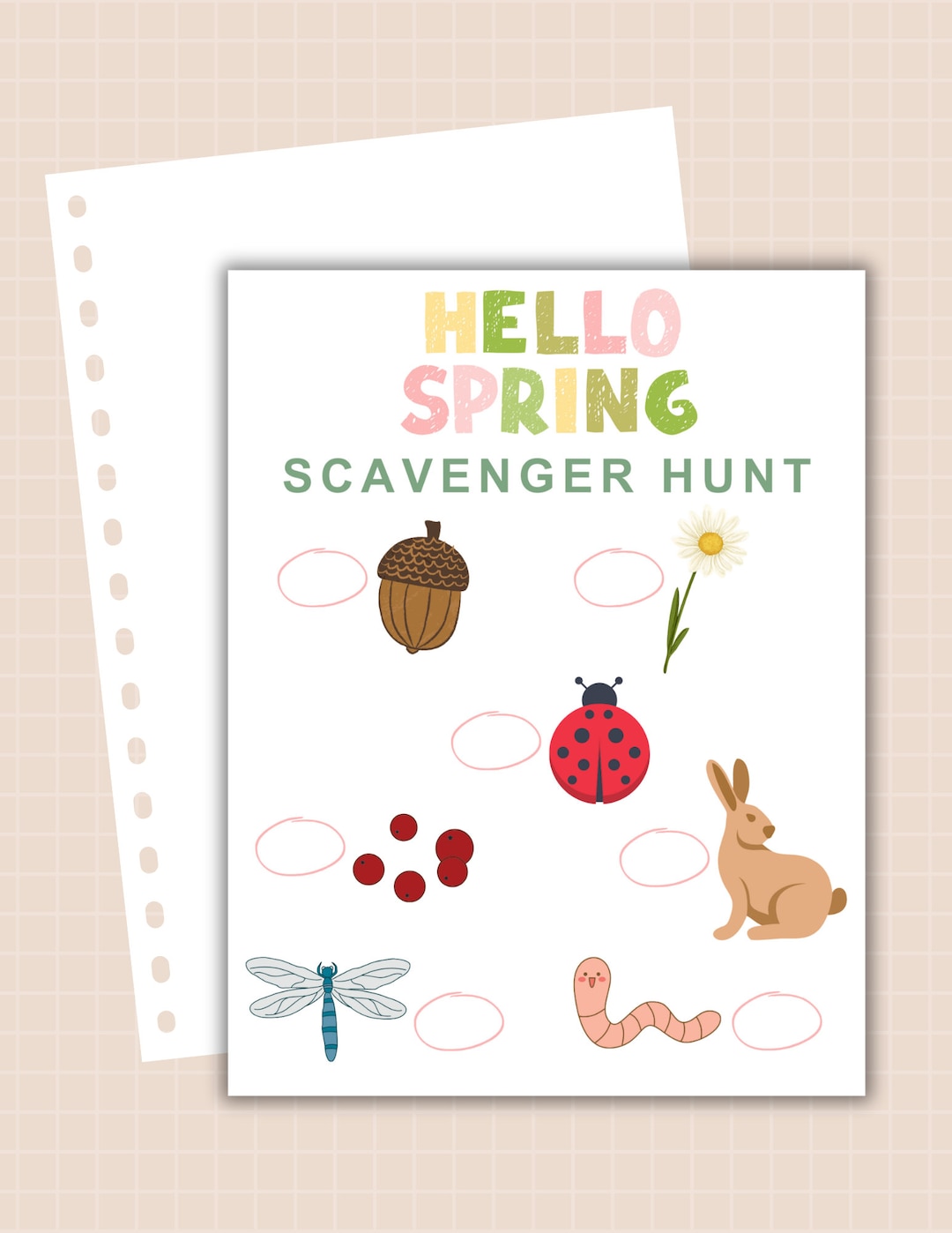 Spring Scavenger Hunt Toddler Scavenger Hunt Simple Easy Scavenger Hunt ...