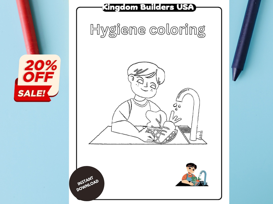 Healthy Habits for Kids: Hygiene Coloring Page and Printables Coloring ...