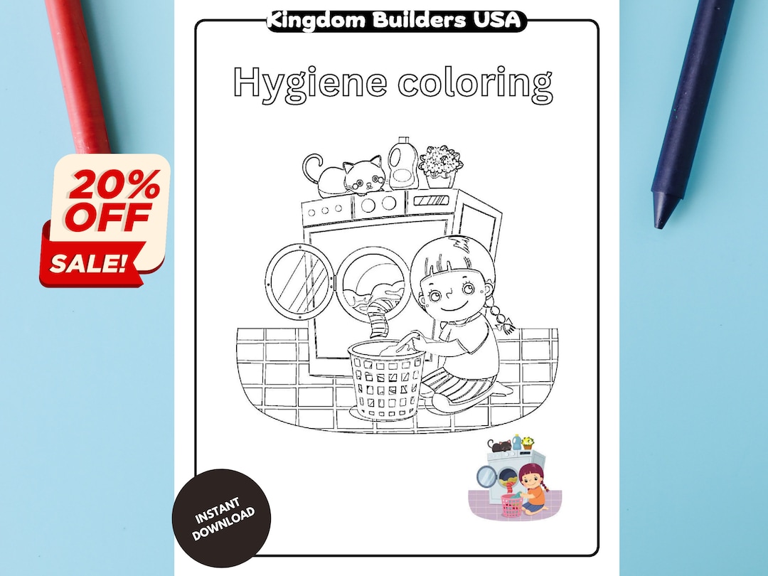 Healthy Habits for Kids: Hygiene Coloring Page and Printables - Etsy