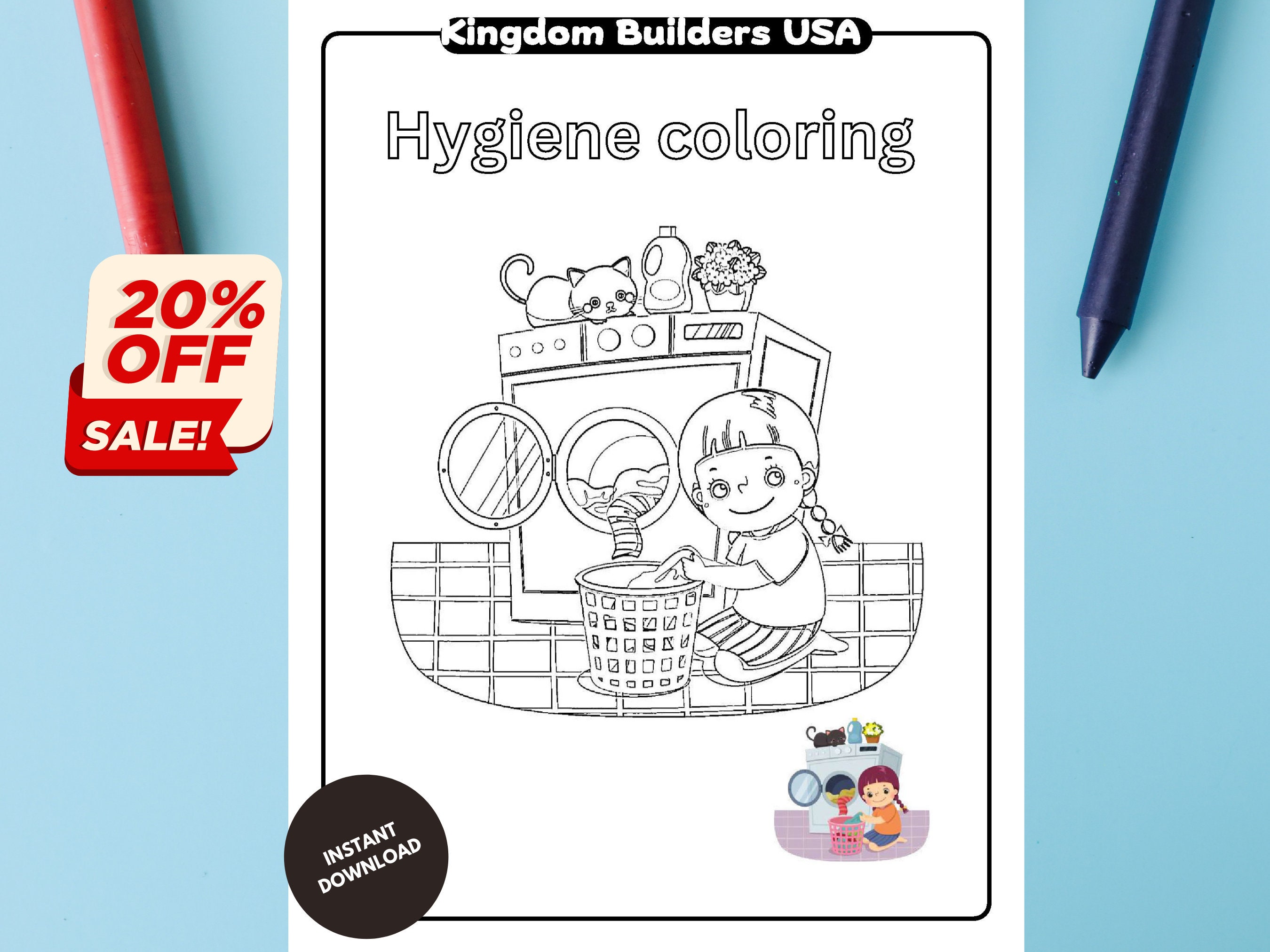 Healthy Habits for Kids: Hygiene Coloring Page and Printables - Etsy