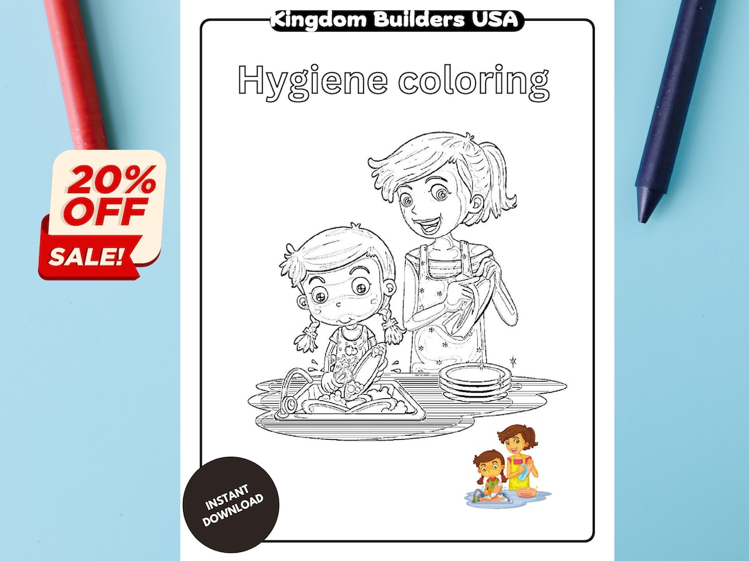 Healthy Habits for Kids: Hygiene Coloring Page and Printables Coloring ...