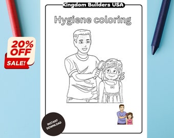 Healthy Habits for Kids: Hygiene Coloring Page and Printables Coloring ...